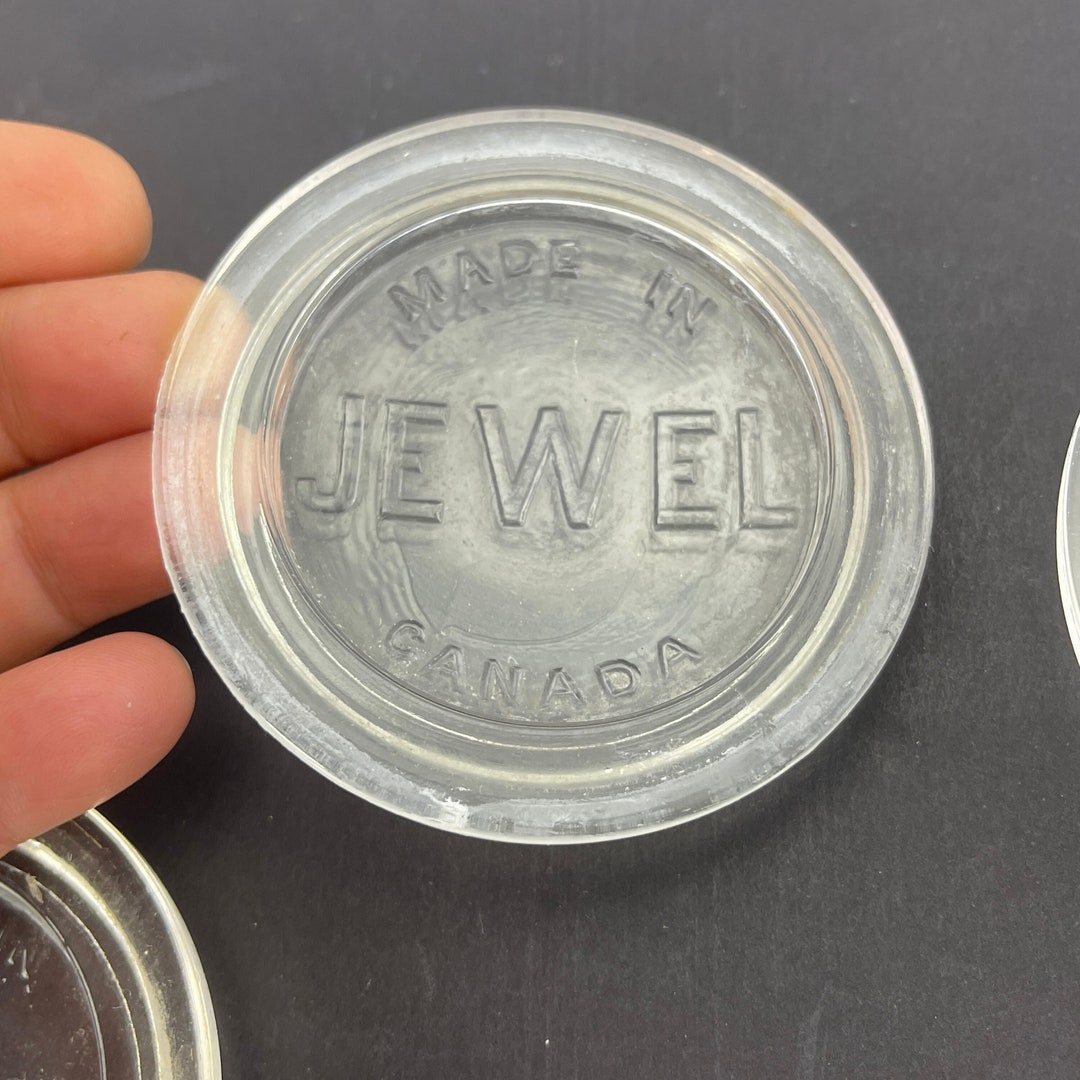 Antique Jewel Jar Glass Canning Jar Lids Inserts for Canning Jars ...