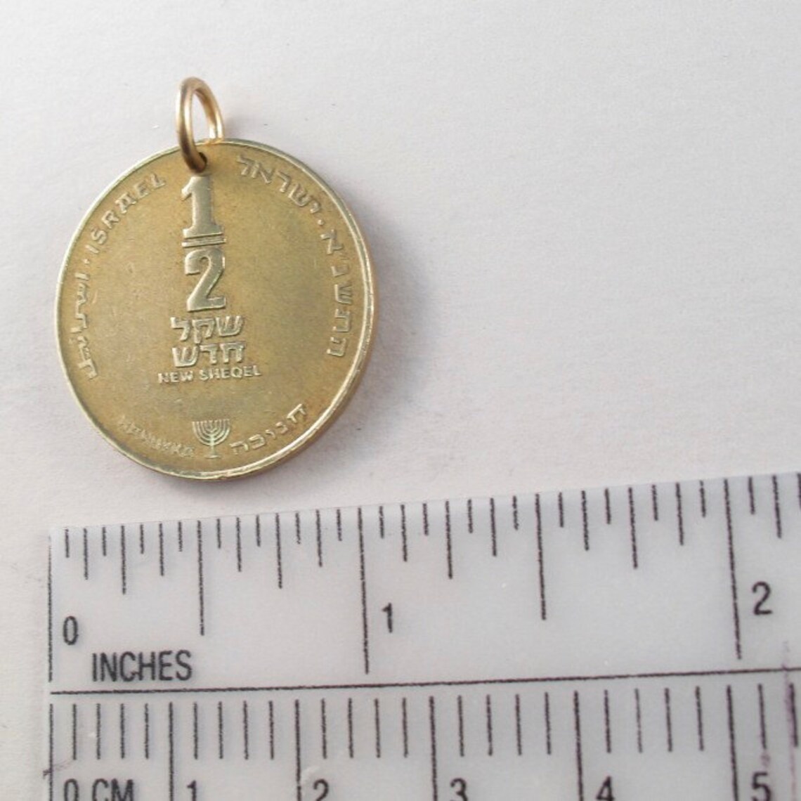 Israel Lyre NECKLACE. Israeli Coin Jewelry . Shekel / Music / | Etsy