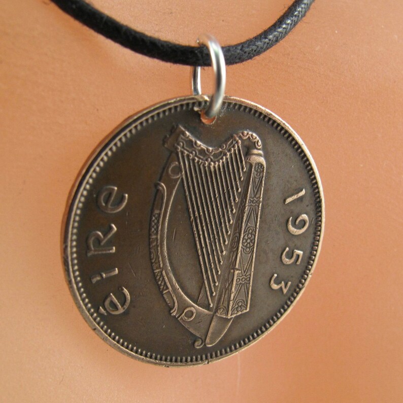 Good Luck IRISH COIN Necklace Ireland Pig Celtic Sow Pendant - Etsy