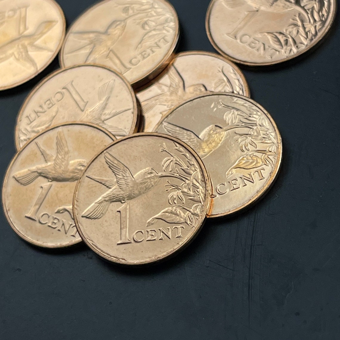 Coin Jewelry - HUMMINGBIRD Coin - Trinidad Coin NECKLACE - Bird Coin ...