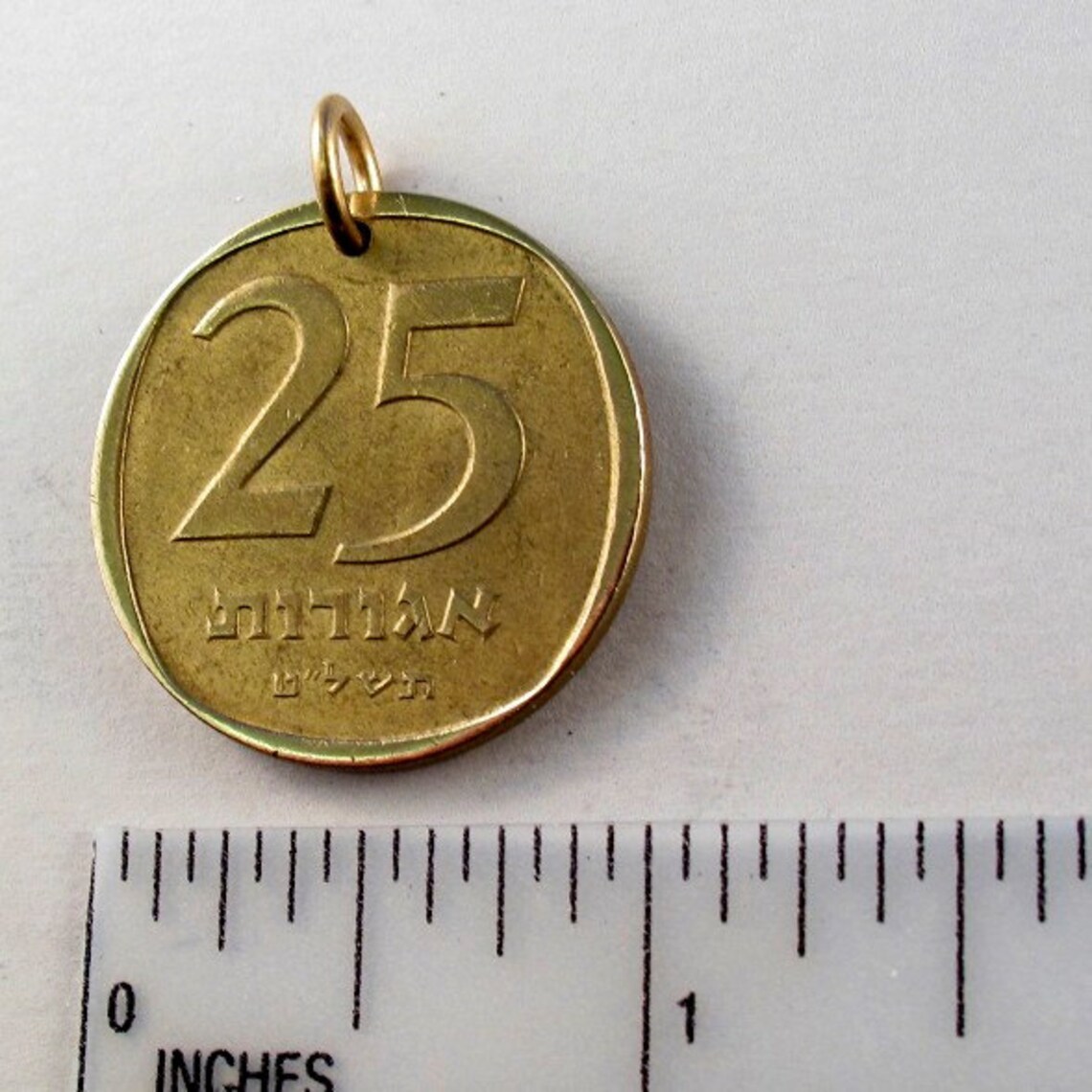 ISRAEL COIN Pendant. Israeli Coin Lyre. Shekel . Music - Etsy
