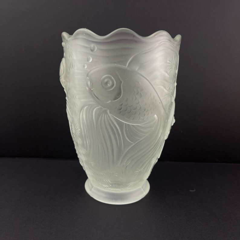 Barolac Art Deco Goldfish Satin Glass Vase - Koi Vase Josef Inwald ...