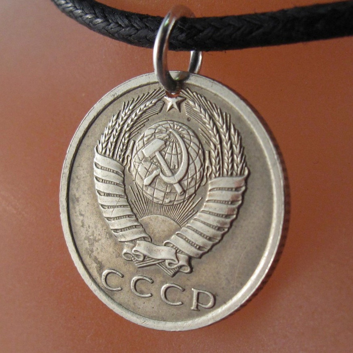 SOVIET UNION Coin Necklace Jewelry Pendant. CCCP. Russian - Etsy