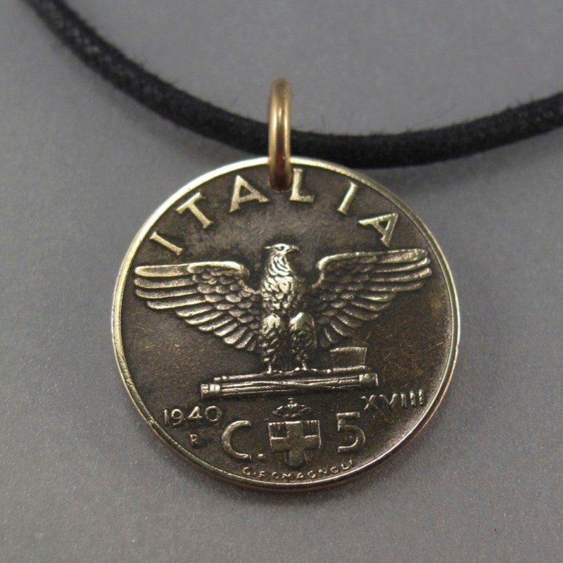 Italy Coin Necklace - Etsy