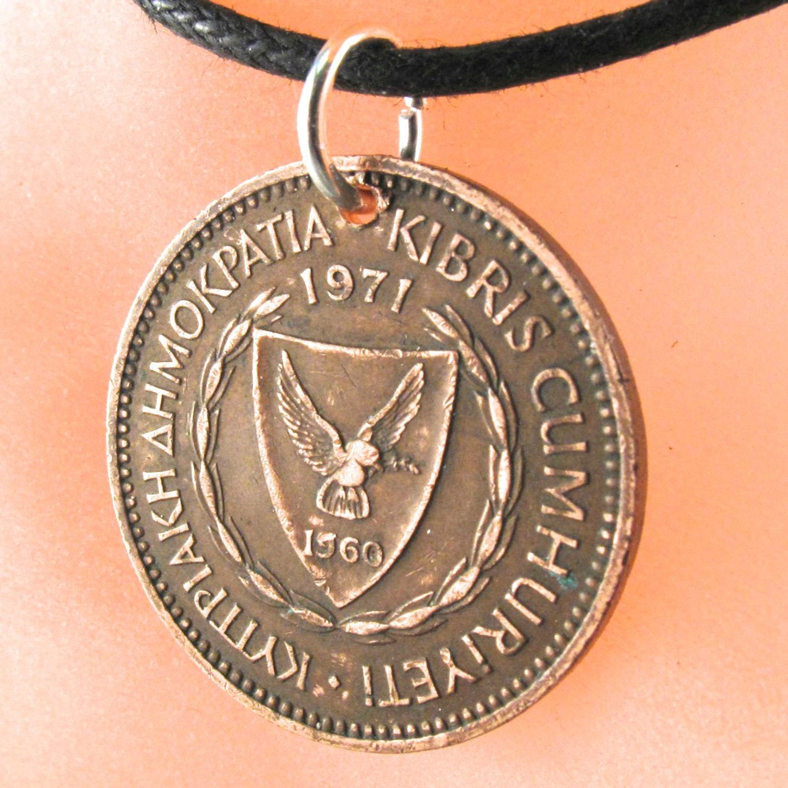 Ancient Boat NECKLACE. Cyprus Ship COIN . Greek Turkey Charm. - Etsy