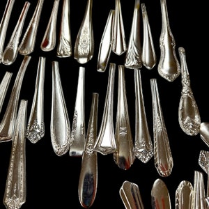 Flatware Spoon Ends - Silverplate Spoon Handles Crafting Spoon Jewelry ...