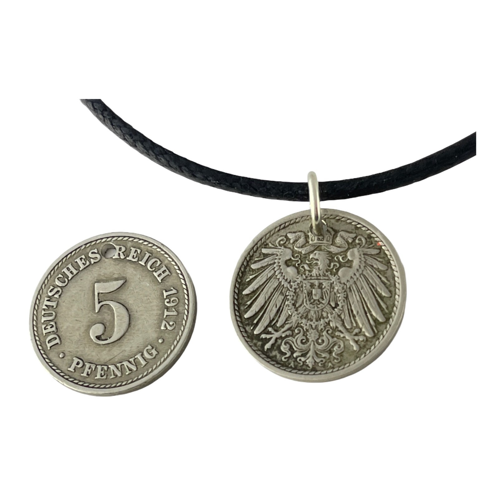 Antique German Coin Necklace Germany Deutschland Charm Pendant Spread ...