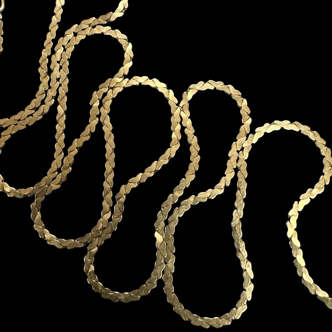 14k Heart Chain Necklace. 14k Gold Chain. 585 Gold Chain Girlfriend ...