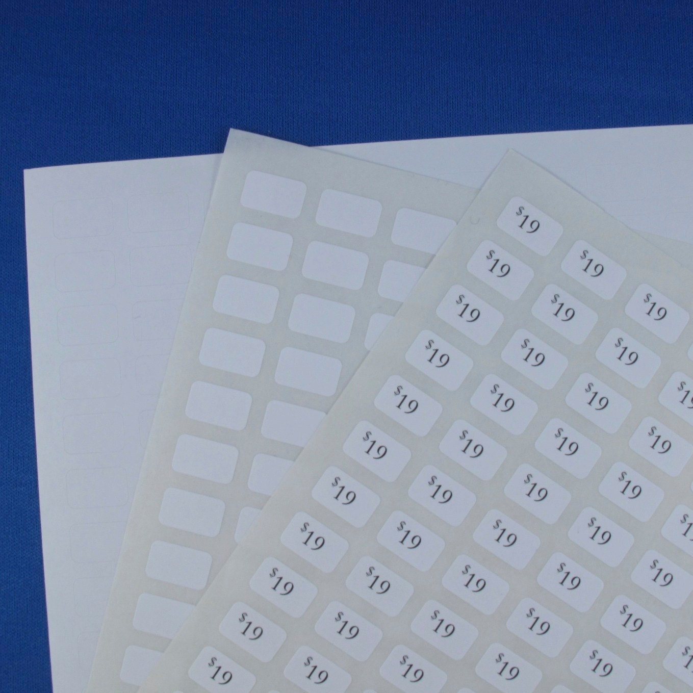 Blank PRICE TAGS. Adhesive Stickers .small Stickers. Rectangle 5/16 by ...
