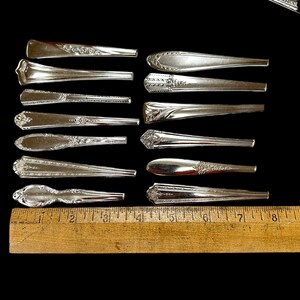 Flatware Spoon Ends - Silverplate Spoon Handles Crafting Spoon Jewelry ...