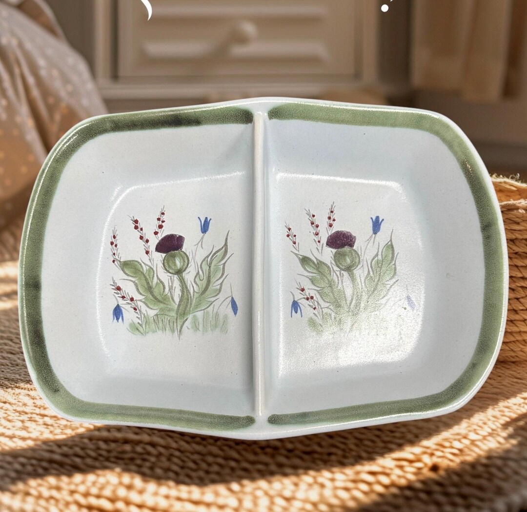 Vintage Buchan Thistleware Divided Baker – 11” Serving Dish – Scottish ...