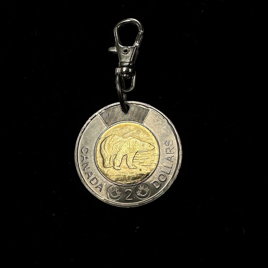 POLAR BEAR Watch Fob - Swivel Bear Purse Charm - Canada Spinner Purse ...