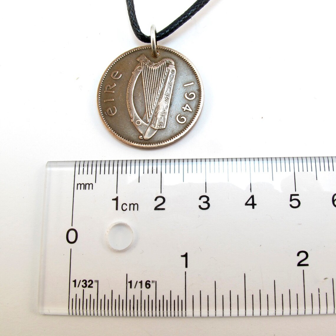 IRELAND COIN Necklace | Pig Pendant Eire Sow Celtic Harp | Gaelic ...