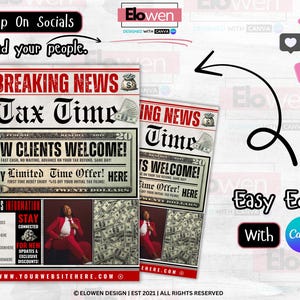 Tax Season Flyers, Tax Training Course Flyers, Tax Training Social ...