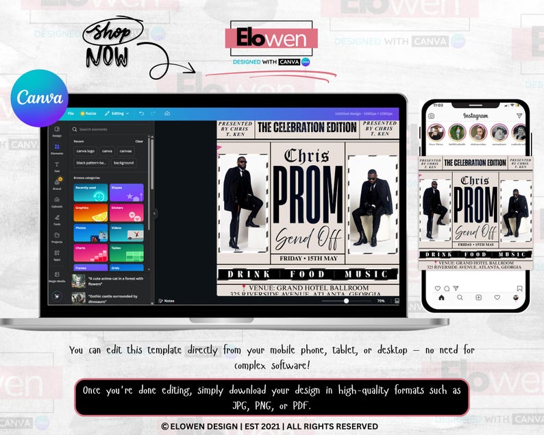 Prom Send off Flyer, Prom Send off Flyer Template: Newspaper Style ...