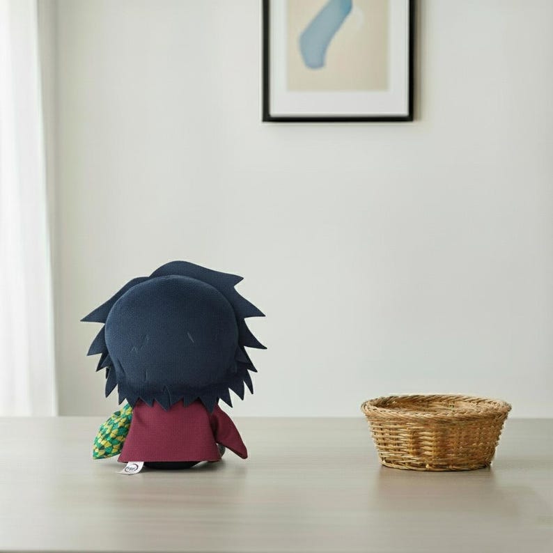 Demon Slayer Giyu Tomioka -inspired Plushie | Handmade 20 Cm Fan Art ...