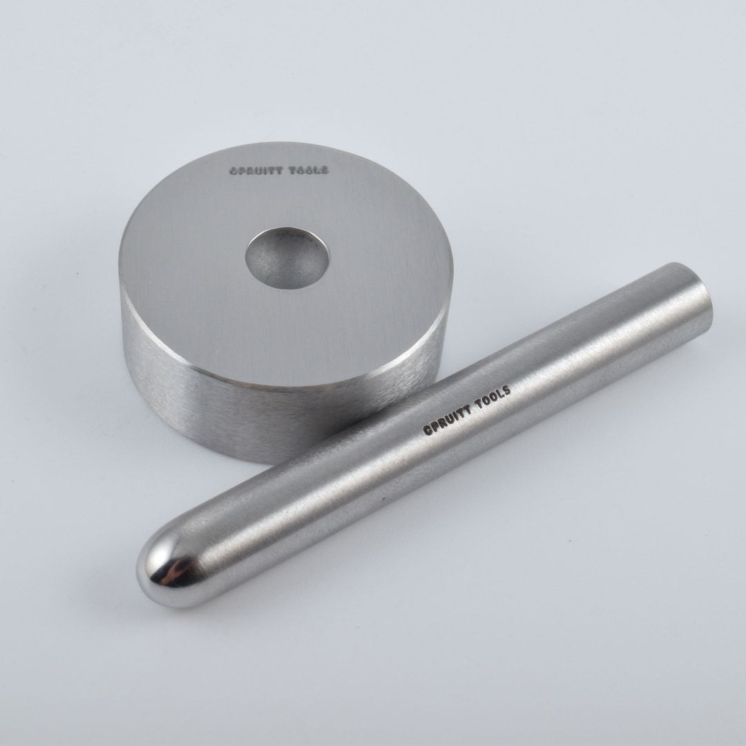 Half Round Bead Die (for 0.375in Discs), Anvil, Jewelry, Bead Block - Etsy