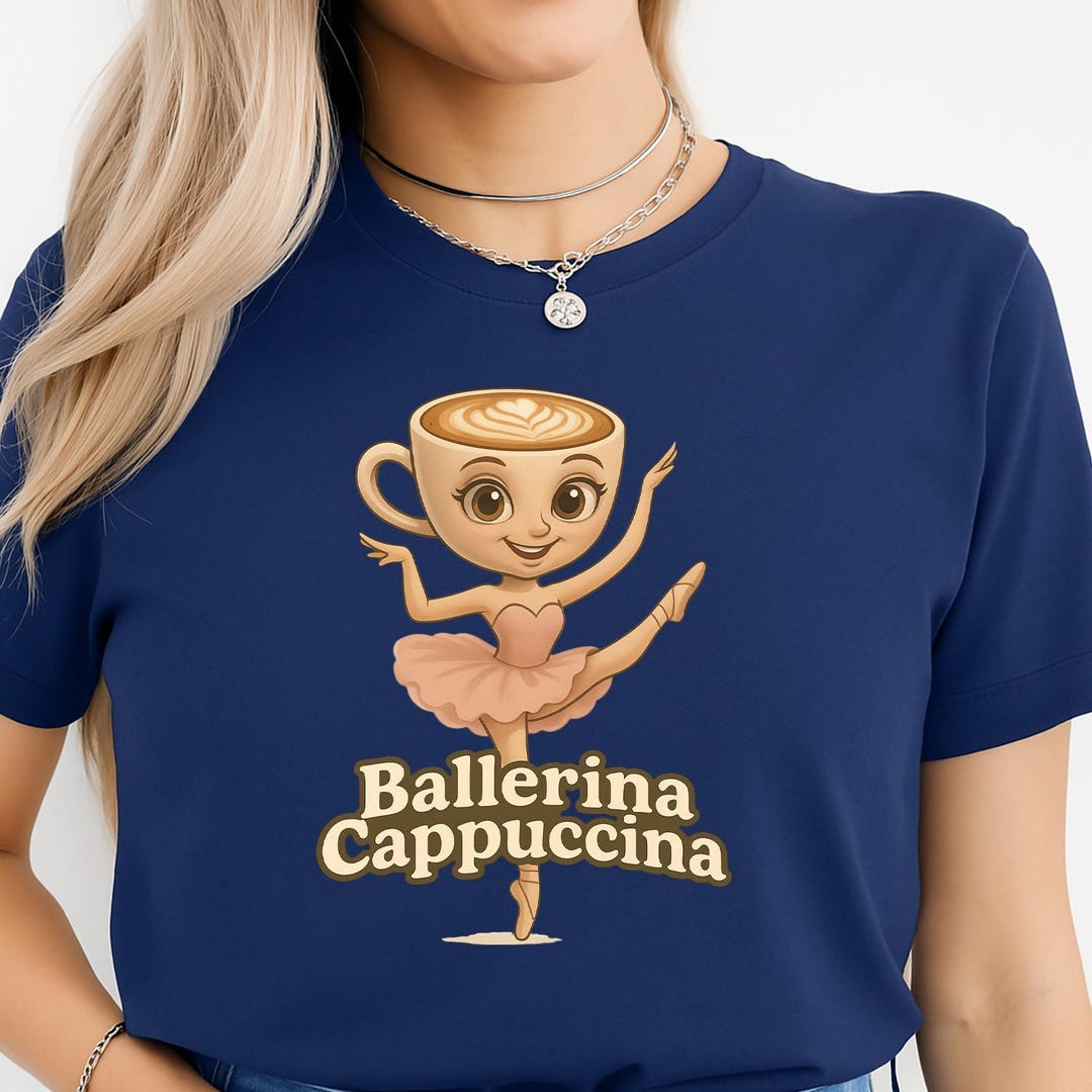Ballerina Cappuccino Kids T-shirt, Ballerina Cappuccina T-shirt – Soft ...