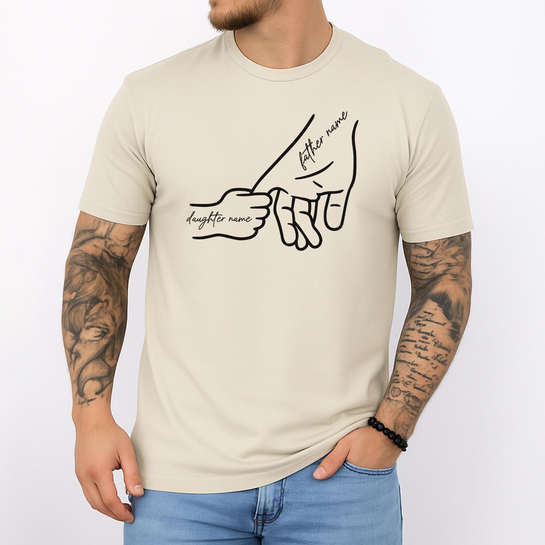 Father and Daughter Holding Hand Shirt, Dad Gifts From Daughter ...
