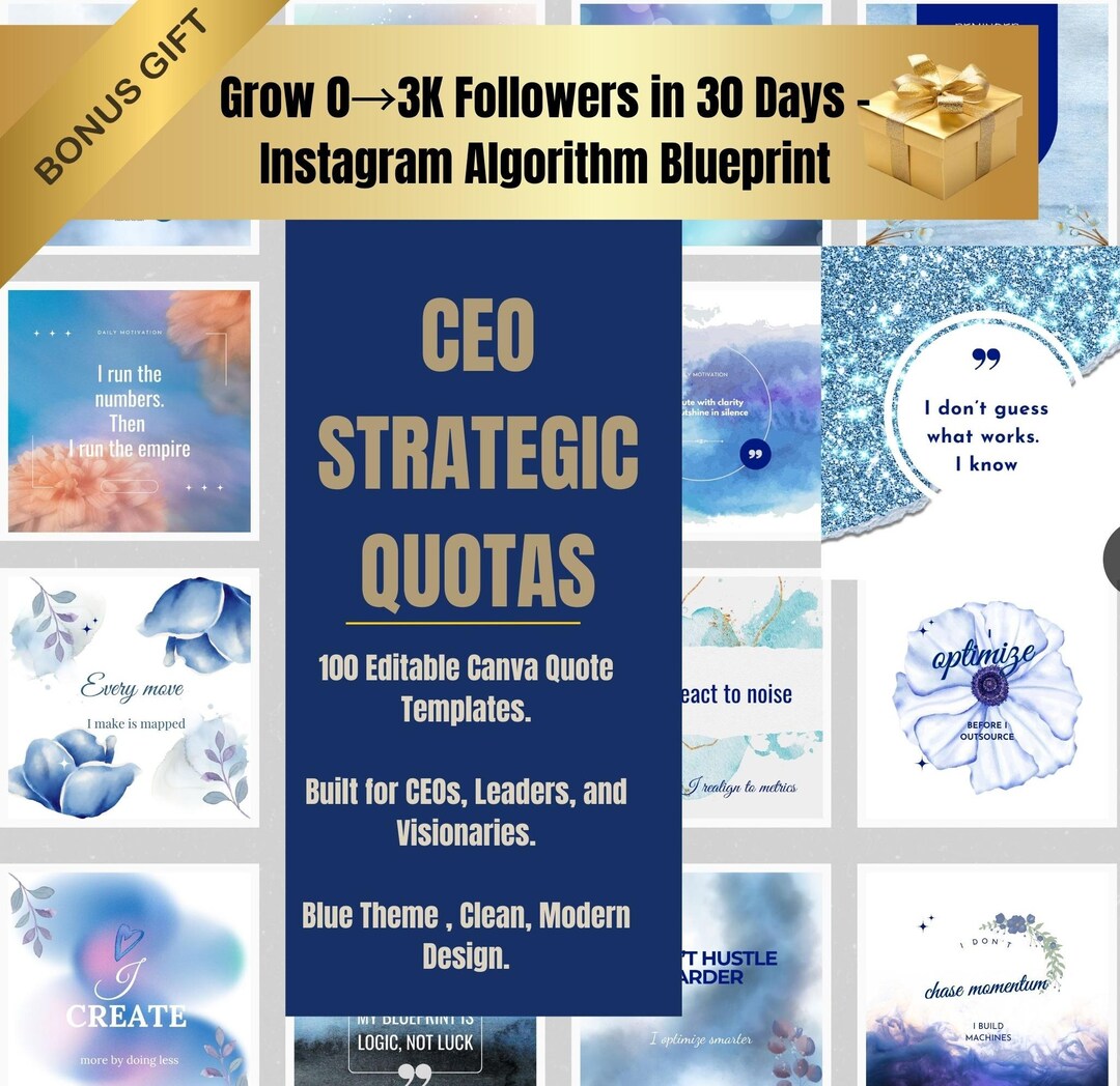 100 Editable Canva Quote Templates – Built for Ceos, Leaders ...