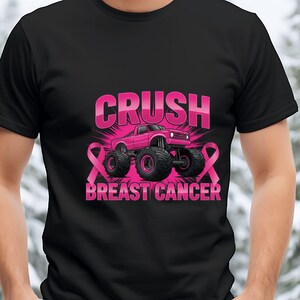 Crush Breast Cancer Dinosaur Monster Truck PNG, Breast Cancer,breast ...
