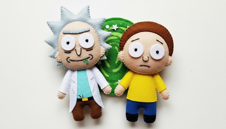 Rick and Morty Felt Sewing Pattern PDF and SVG - Etsy