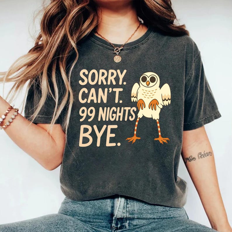 Sorry Can't 99 Nights Bye Owl Svg, Gamer Meme Clipart (digital Download ...