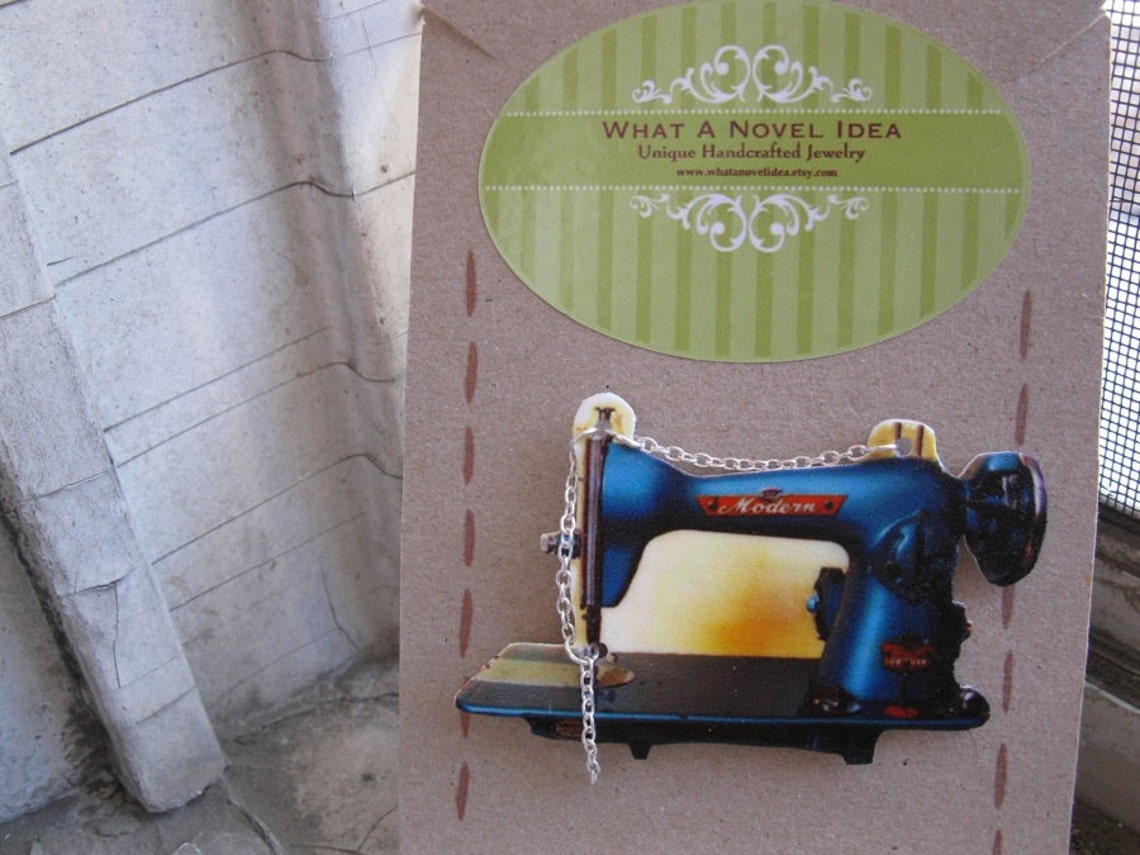 Etsy Women Sewing Machine Brooch Gift for the Crafty | Etsy