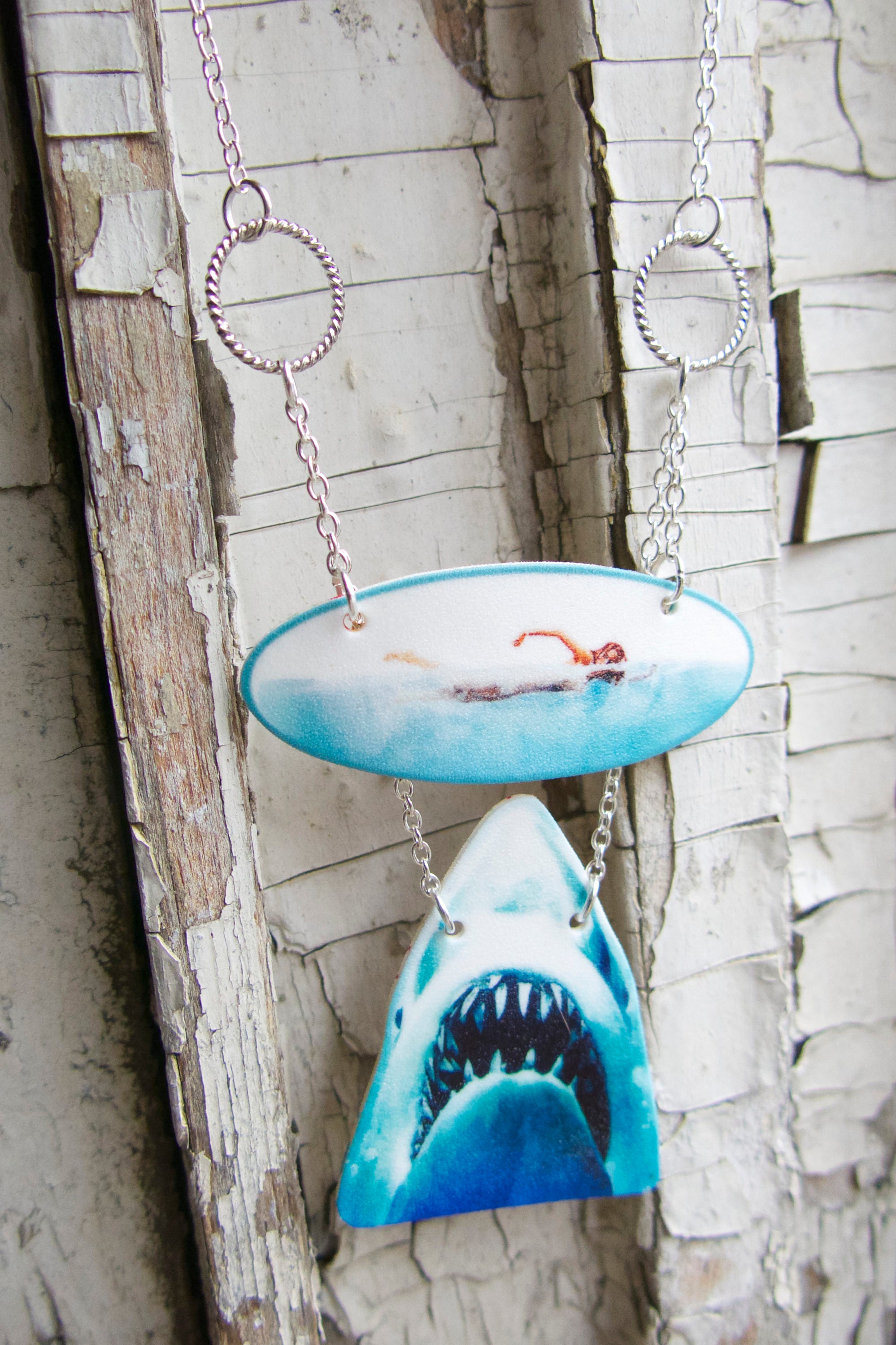 Statement Necklace Jaws Fan Jewelry Shark Week Animal Geekery | Etsy