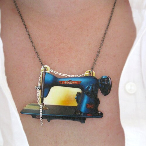 Etsy Women Sewing Machine Brooch Gift for the Crafty - Etsy