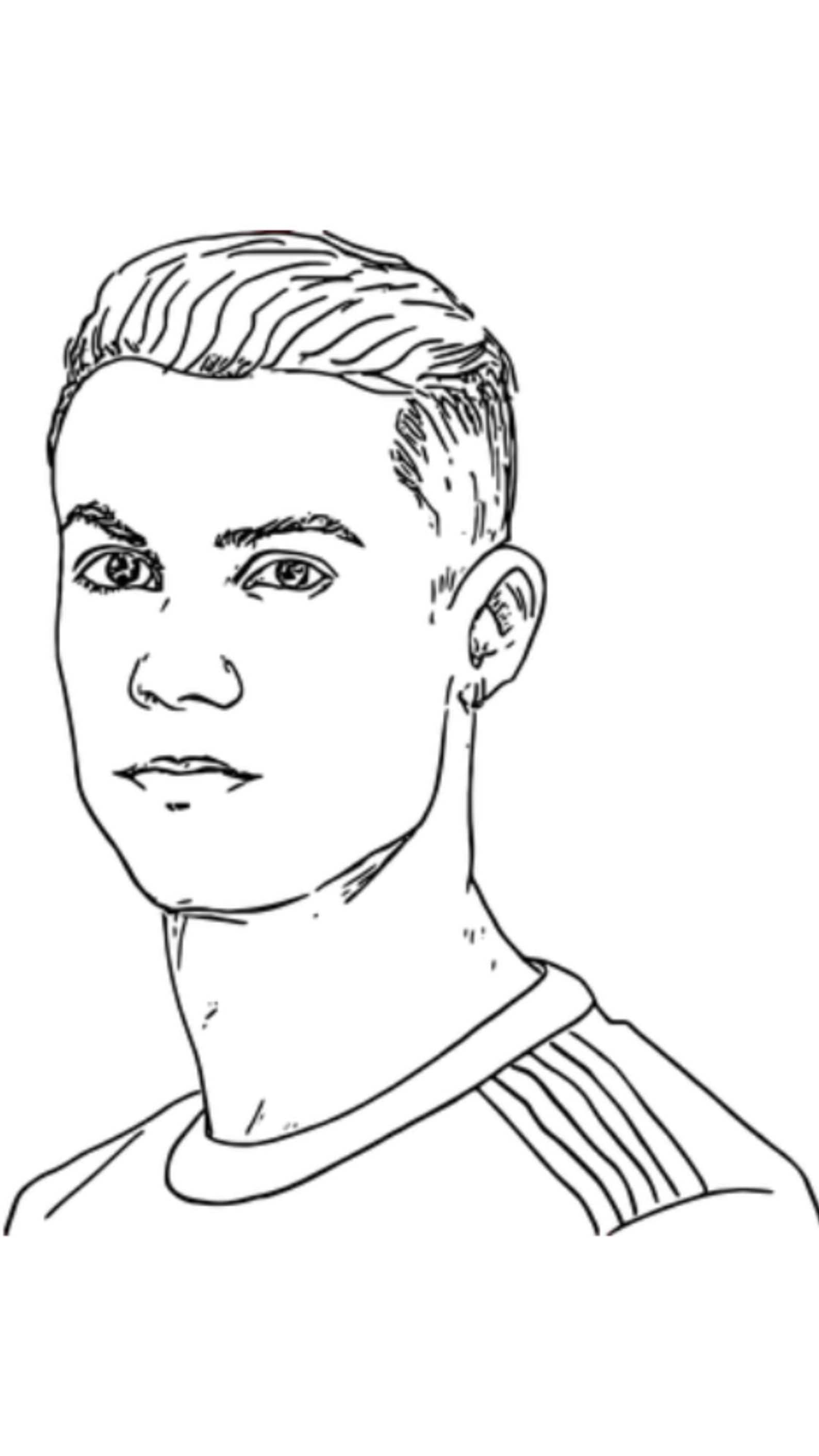 Football Coloring Books (ronaldo) - 5 Pages - Etsy