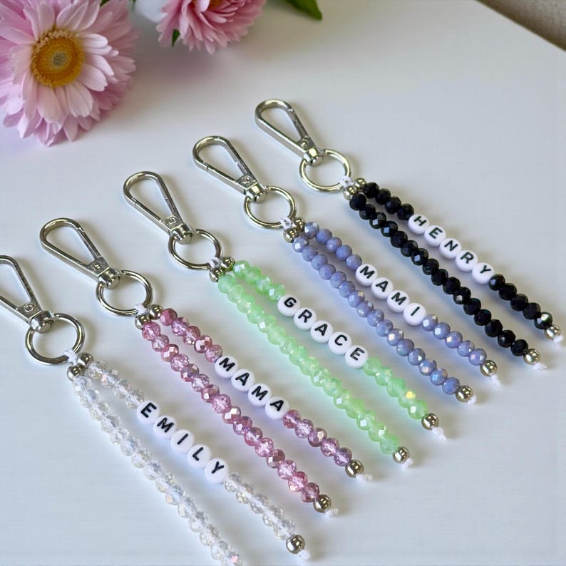 Custom Name Keychain/gold Keychain/silver Keychain/personalized Name ...