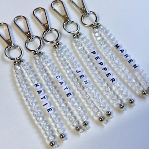 Custom Name Keychain/gold Keychain/silver Keychain/personalized Name ...