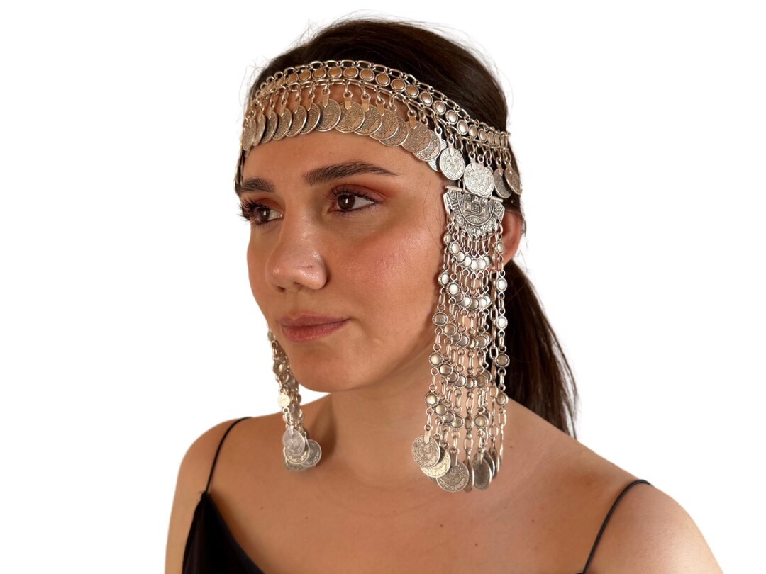 Vintage Silver Hair Chain: Bohemian Festival Accessory for Parties ...