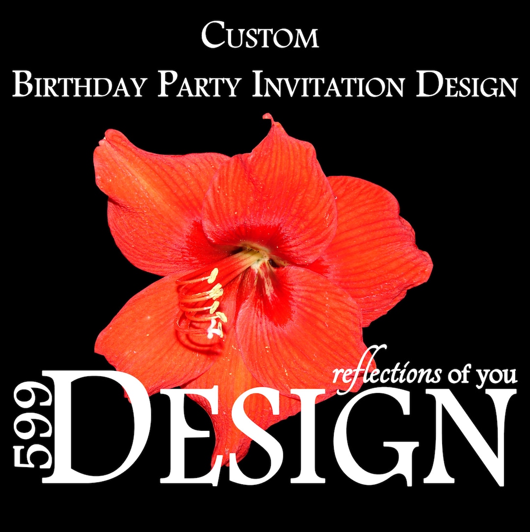 Personalized Birthday Party Invitations Using Your Theme, Custom Design ...