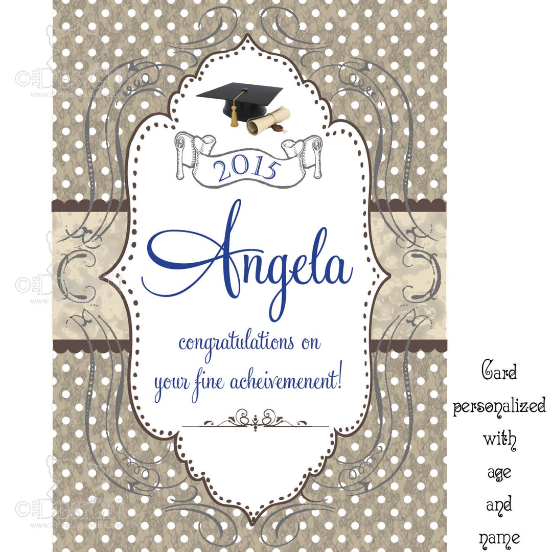 Congratulations to Your Favorite Graduate Personalized - Etsy