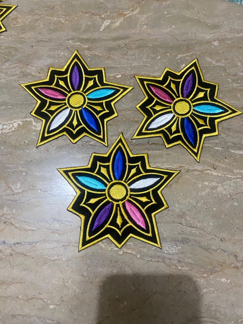 Golden Star Rumi Shoulder Patch Kpop Embroidery Iron on Sew on Cosplay Fan Inspired - Etsy