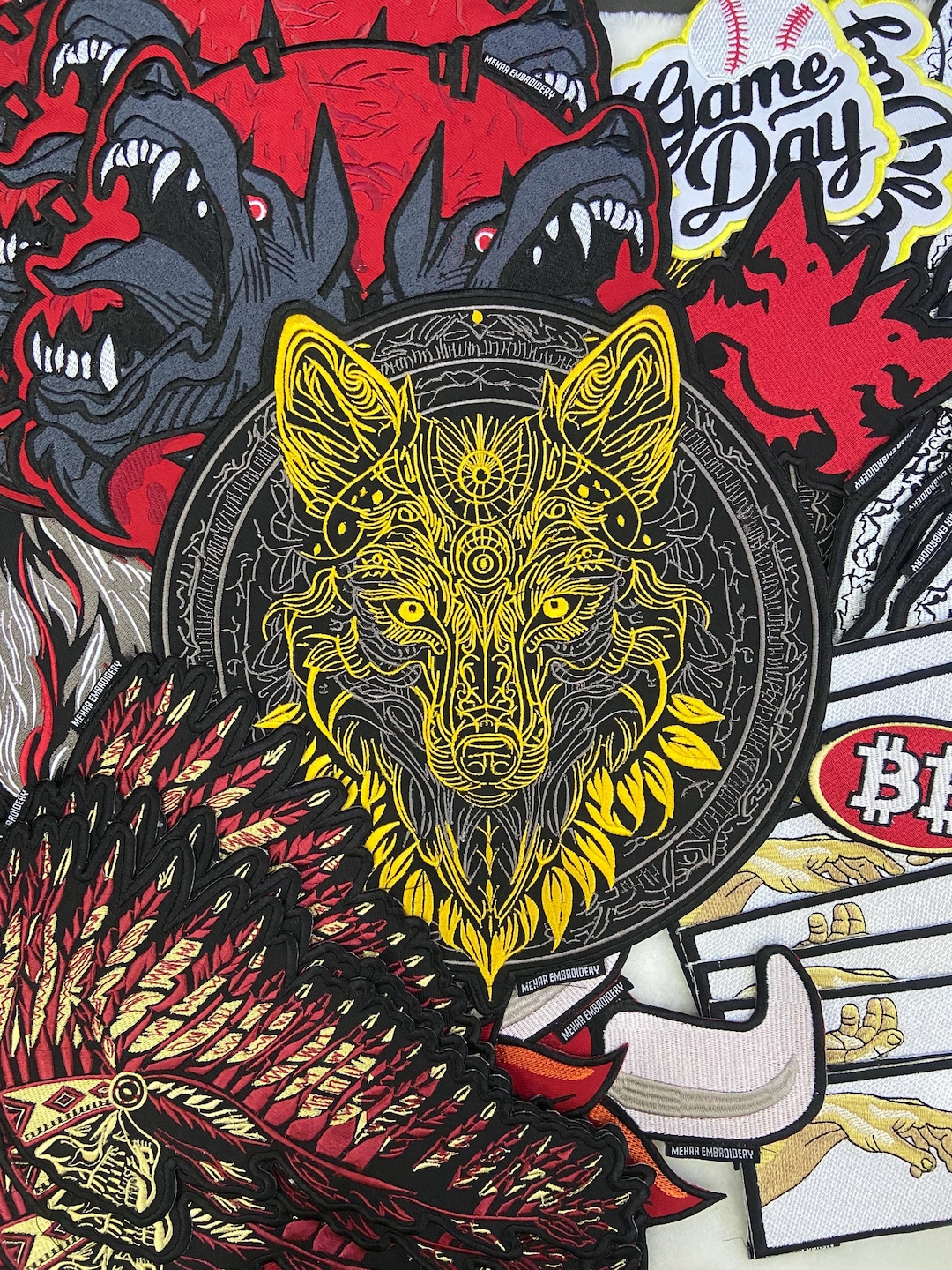 Custom Large Embroidery Patches, Personalized Large Patches, Biker ...