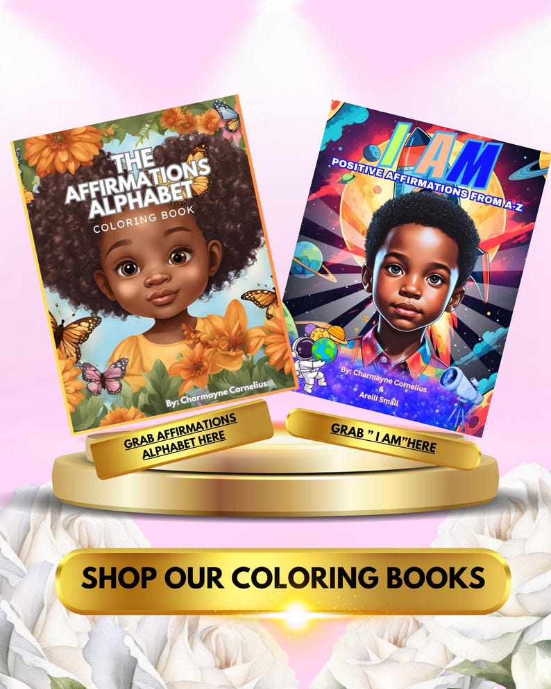 Affirmations Coloring Book for Melanated Boys & Girls - Etsy