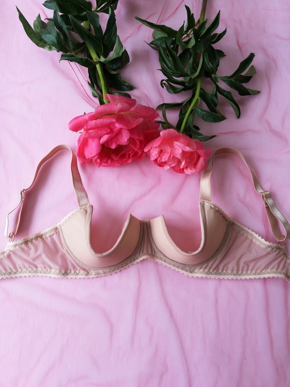 The Open Nipple Padded Open Cup Mesh Underwired Bra MADE TO | Etsy