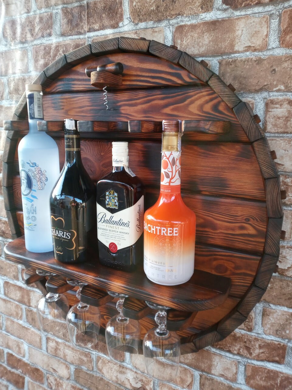 Drink Shelf for Wall, Drinking Cabinet Open, Custom Wine Rack, Unique ...
