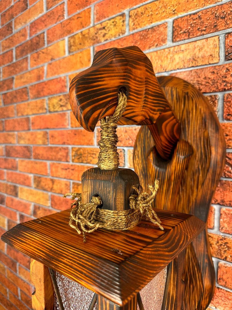 Antique Lantern, Rustic Wall Light, Eagle Wall Lamp, Handmade Wooden ...