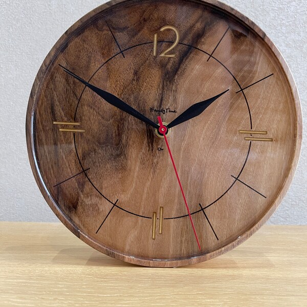 Walnut Clock - Etsy