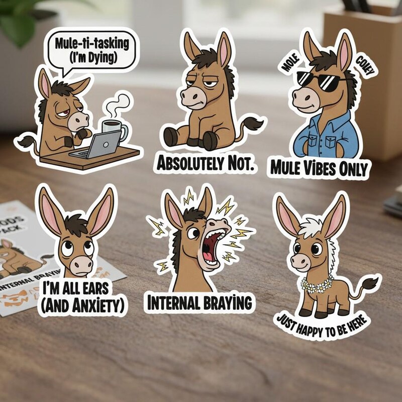 Mule sticker - Etsy France