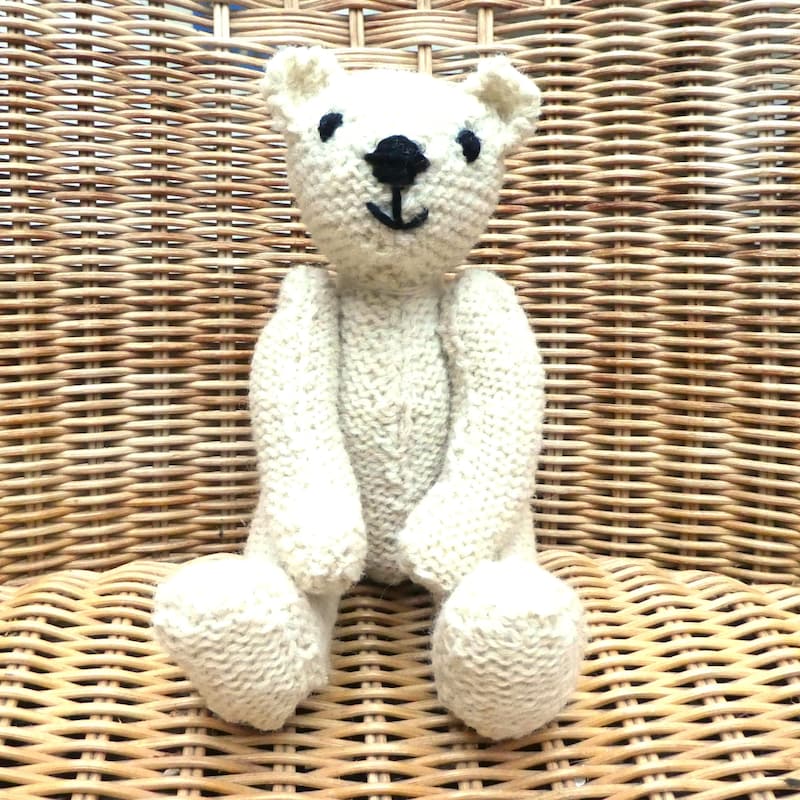 Polar Bear Hand Knit - Etsy UK