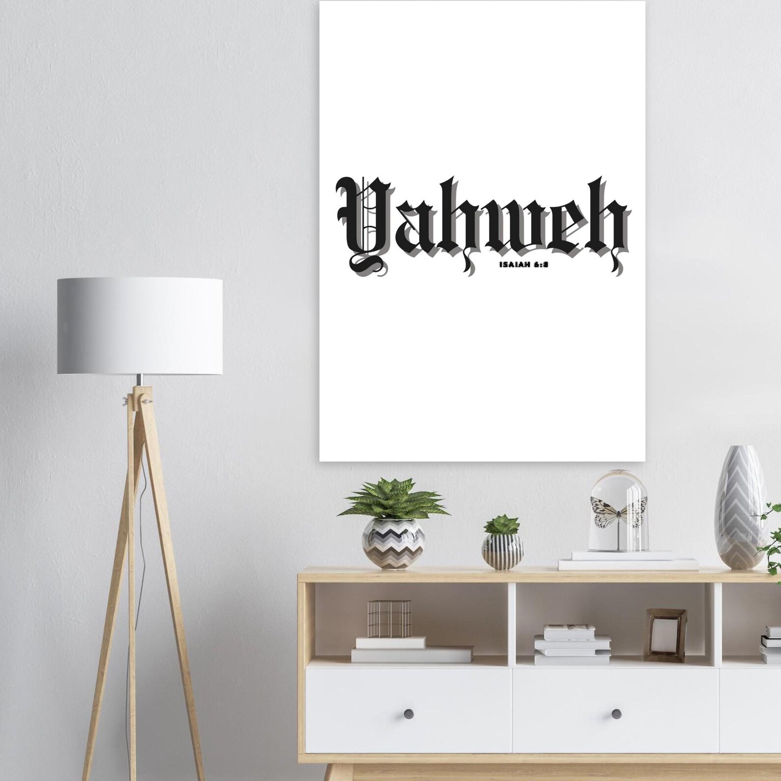 Yahweh Poster: Minimalist Christian Wall Art Print - Etsy