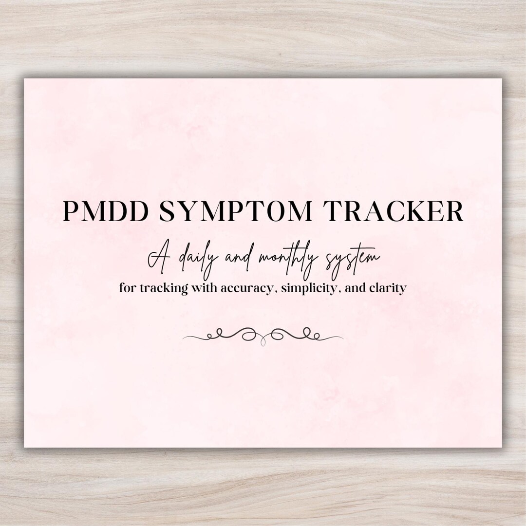 PMDD Symptom Tracker: Daily and Monthly Tracker, PMS, Premenstrual ...