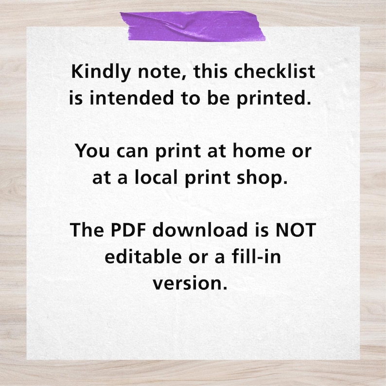 Printable Postpartum Checklist (instant PDF Download) | New Mom Planner ...