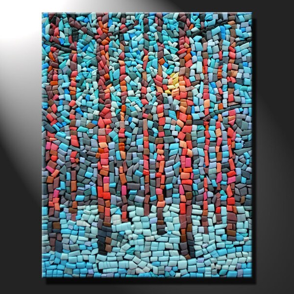 Mosaic Trees - Etsy