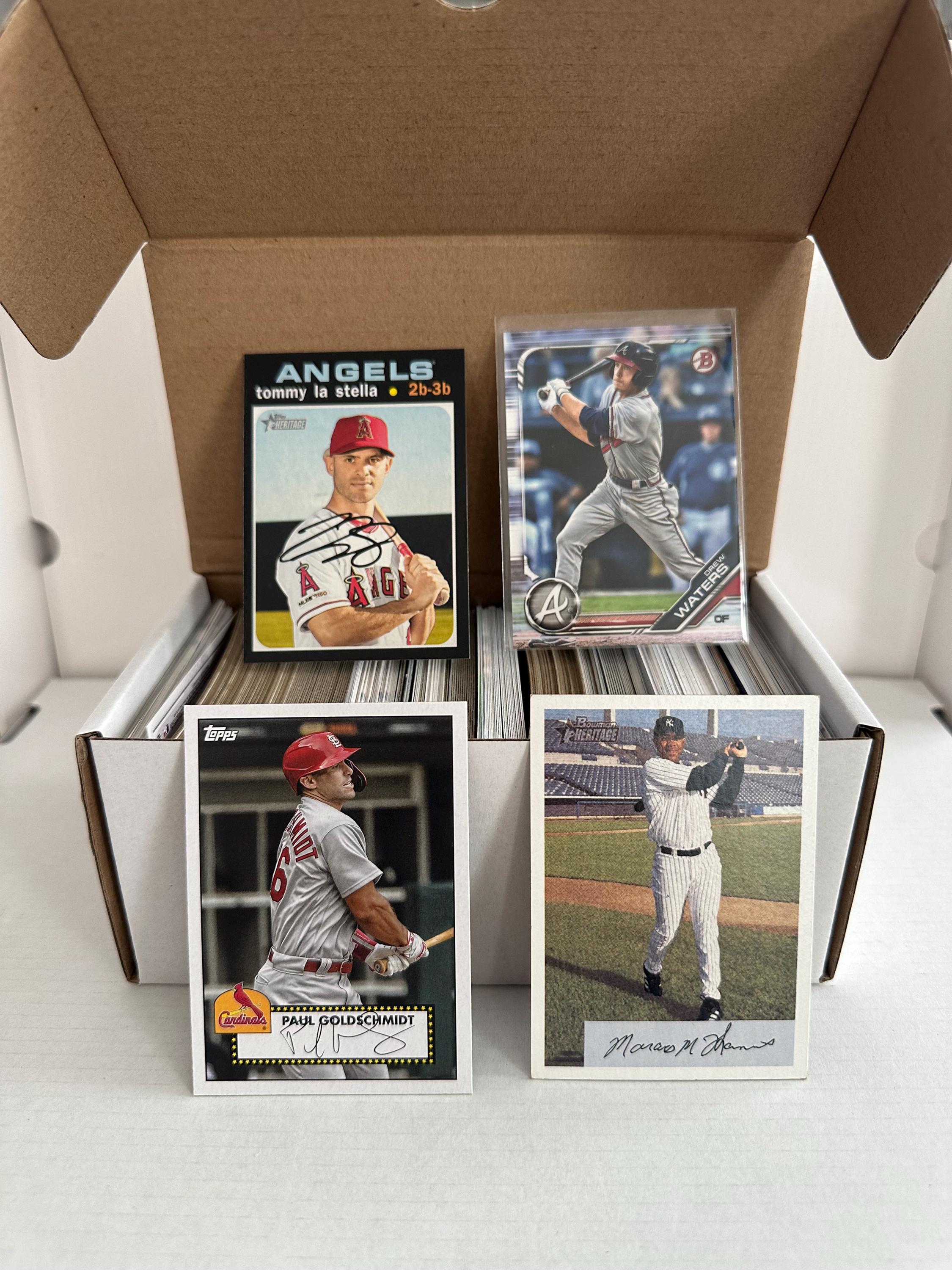 Lot of 400+ MLB Trading Cards 1970's- Modern: Rookies, Stars, GOATS ...